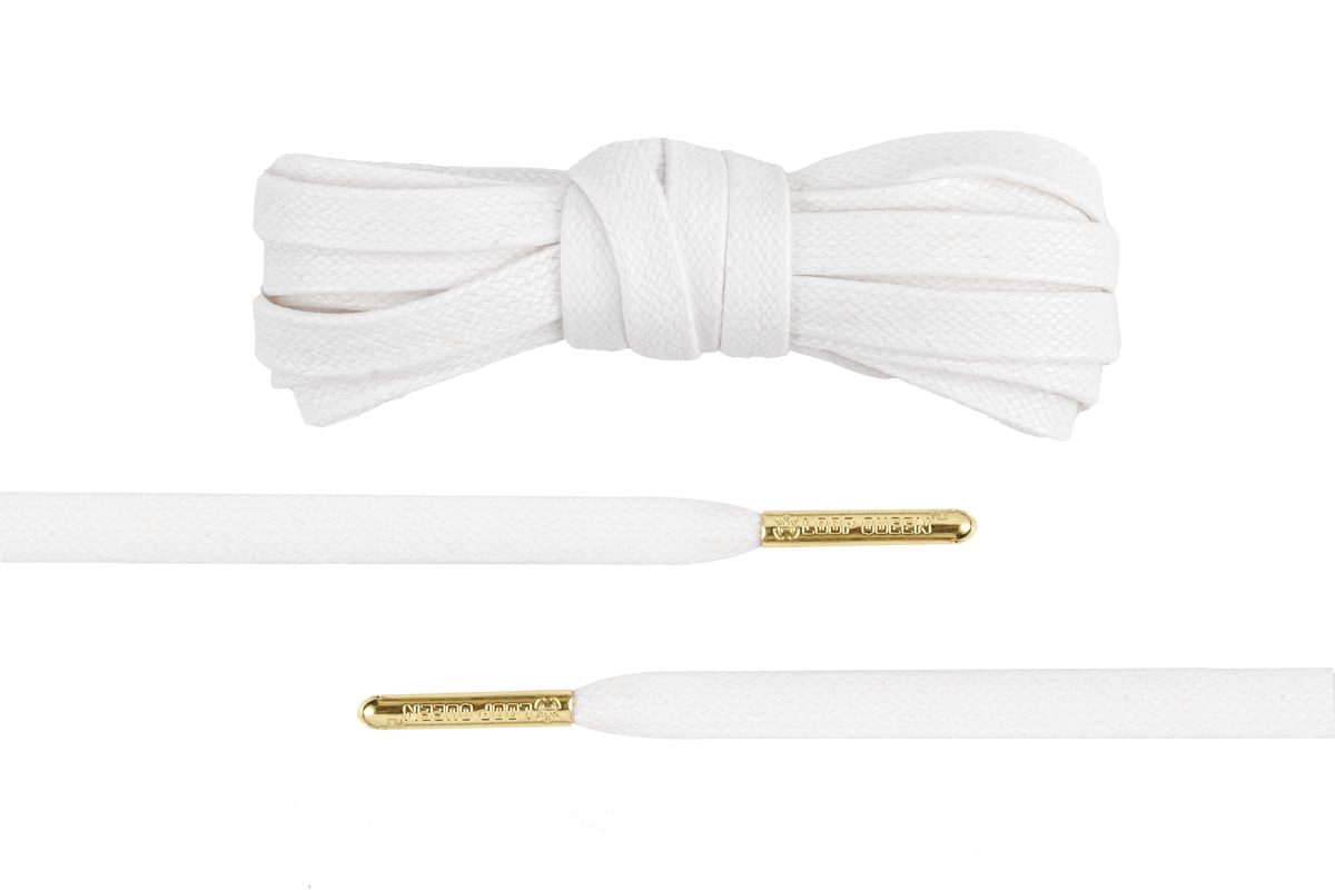 White Flat Laces - Your Premium, Luxury Laces
